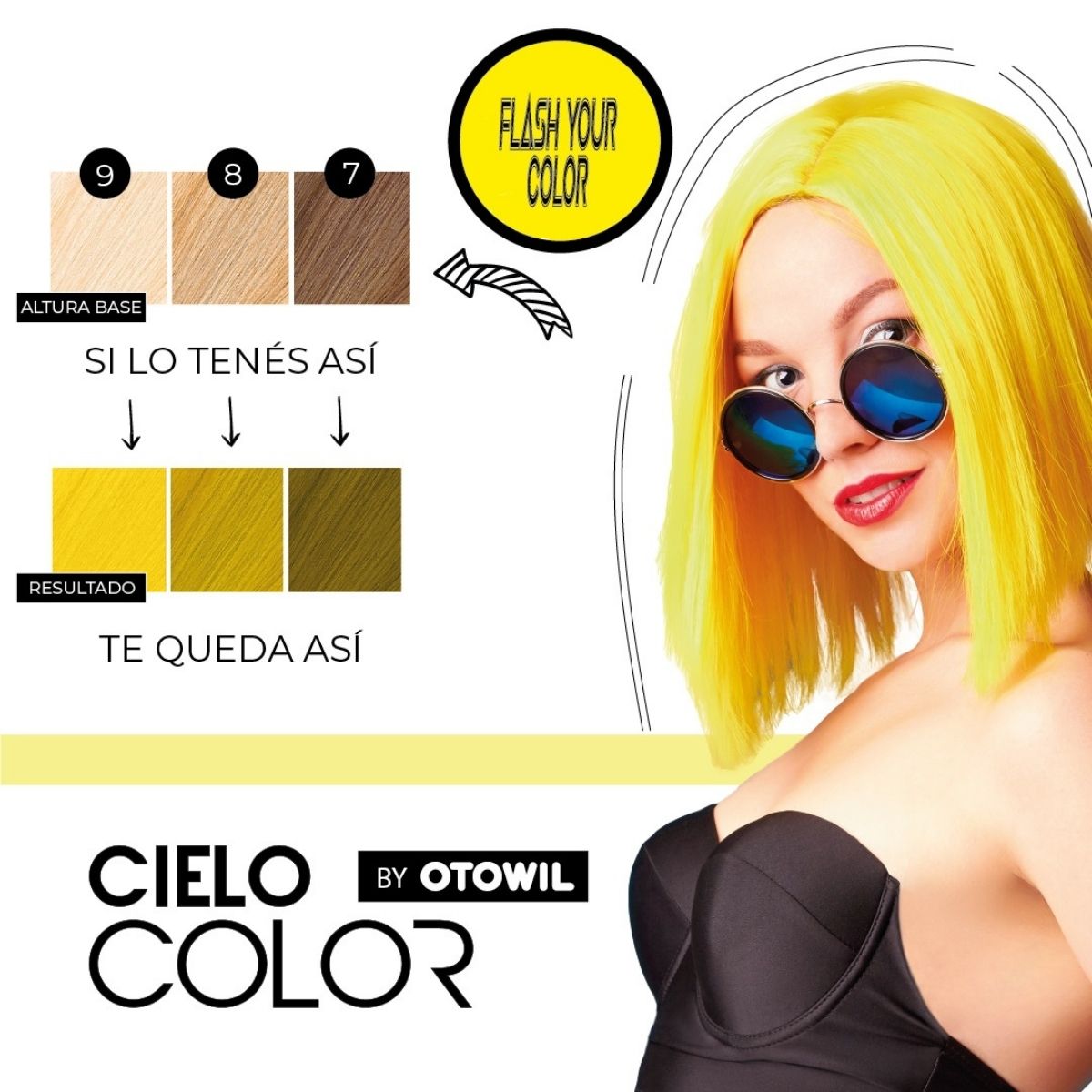 Tintura en Crema Cielo Color OTOWIL sobre x 50g Amarillo – Le Femme